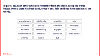Six no- and low-prep vocabulary revision exercises which make students ...