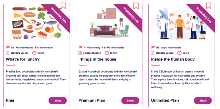 Introducing: Vocabulary Lab! - ESL Brains